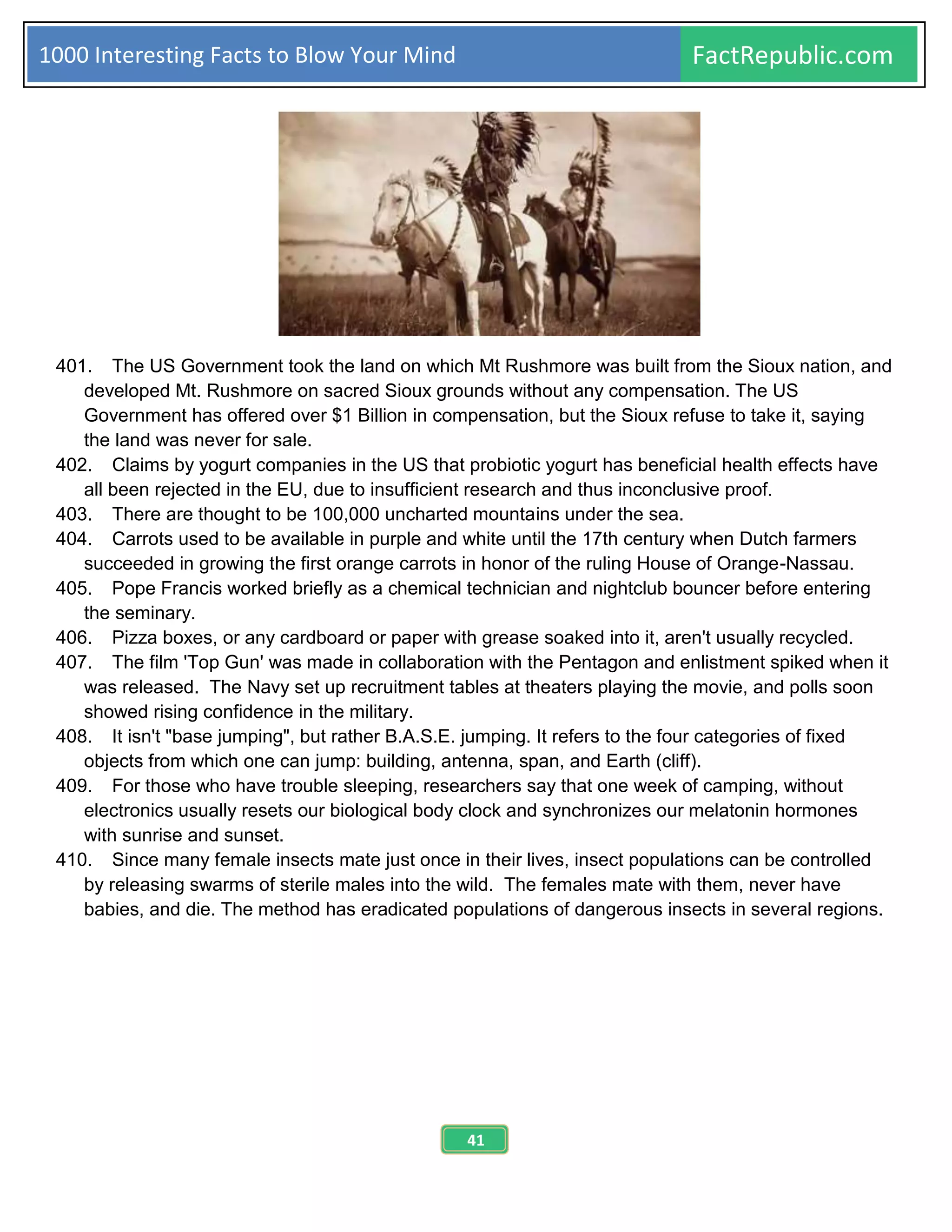 1000 interesting-facts-to-blow-your-mind | PDF