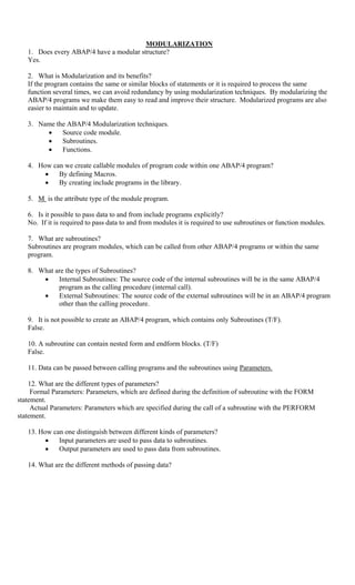 1000 sap-interview-qa | PDF