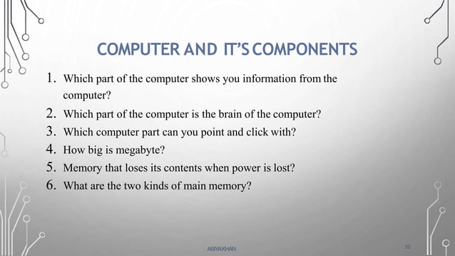 computer components | PPT