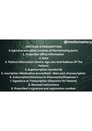 Prescription all details notes.Understanding Prescription Guidelines ...