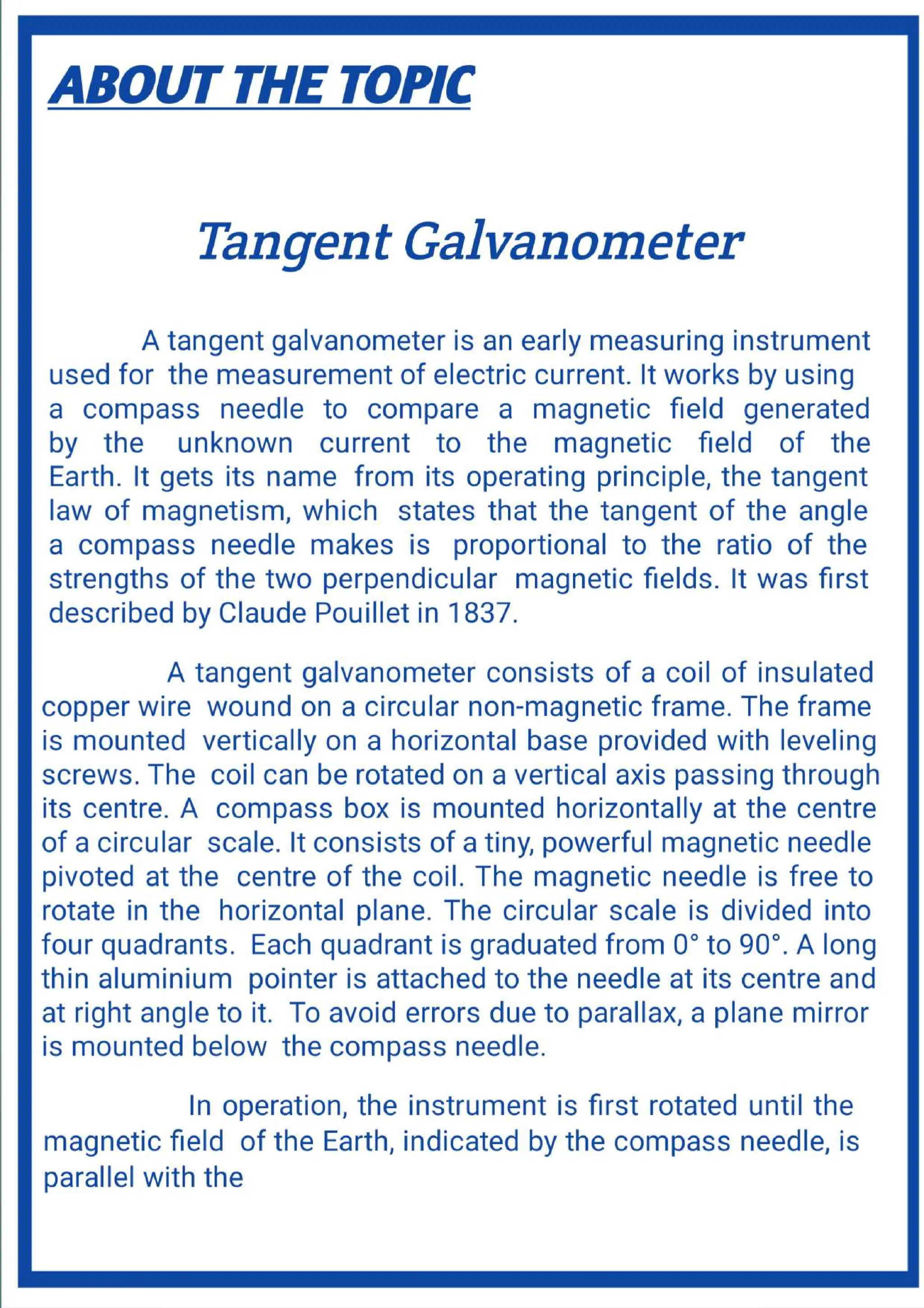To study Earth’s magnetic field using a compass, natal bar magnet wire ...