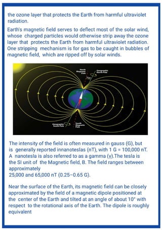 To study Earth’s magnetic field using a compass, natal bar magnet wire plotting magnetic field ...