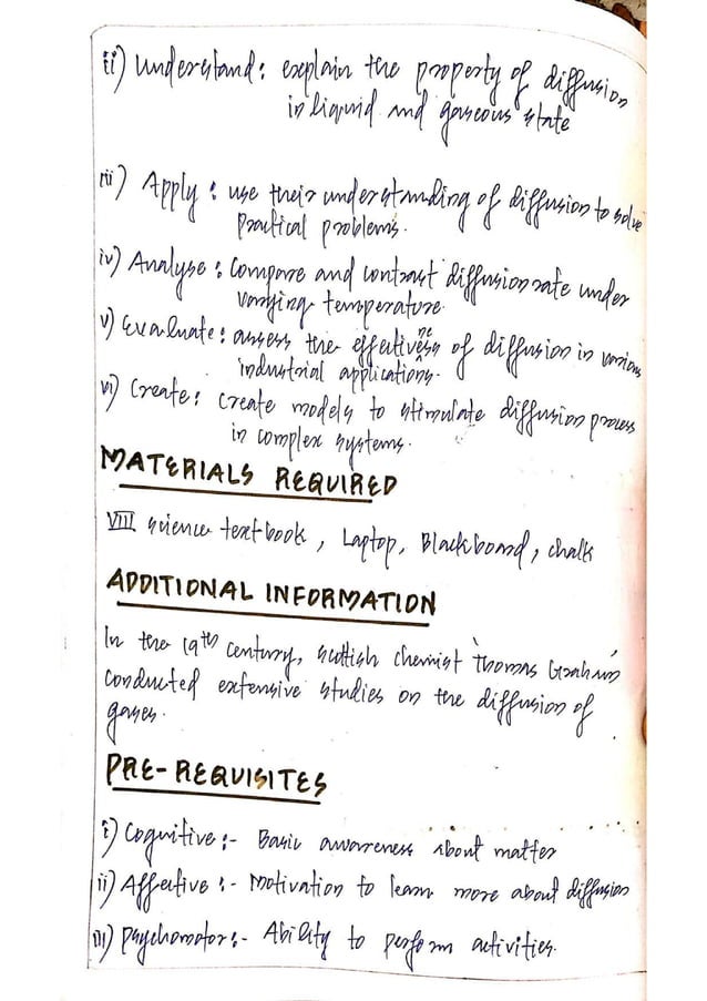 Lesson plans for the BEd project " effectiveness of animations in ...