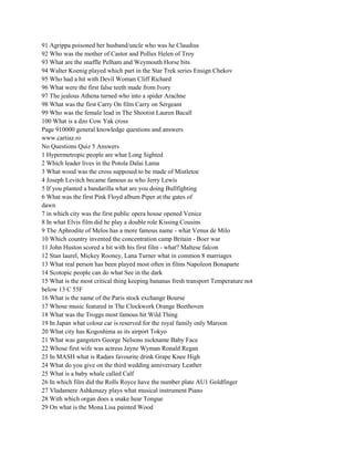 10000 general knowledge questions and answers | DOCX