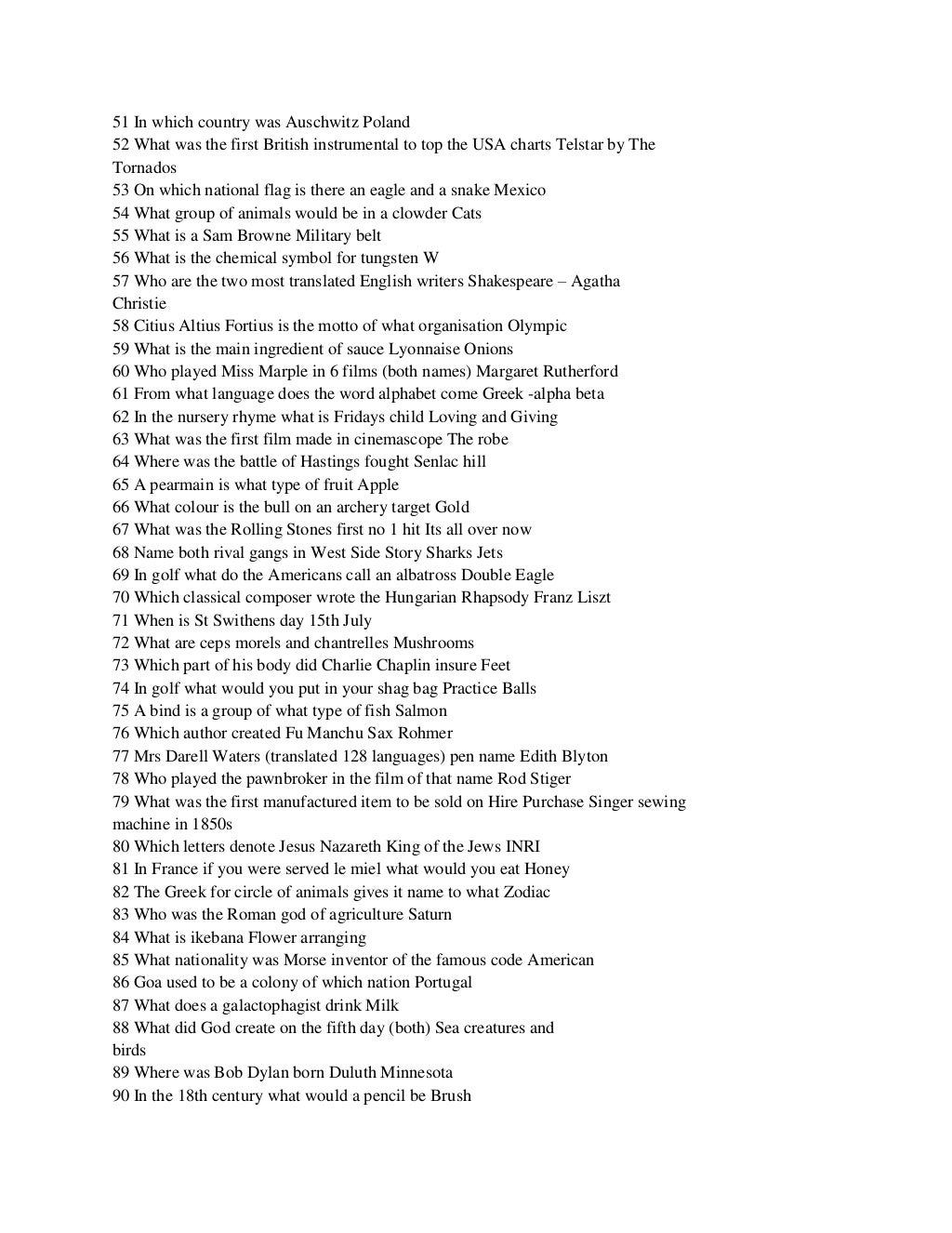 10000 General Knowledge Questions And Answers 10000 General Knowledge Questions And Answers
