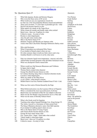 10000 general knowledge questions and answers | PDF