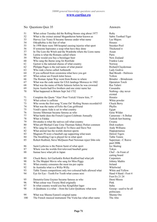 10000 general knowledge questions and answers | PDF