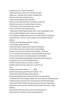 10000 quiz questions and answers | DOCX