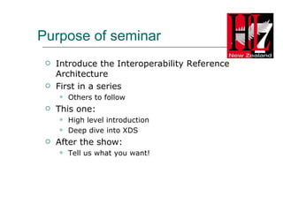 Interoperability Reference Architecture Workshop Agenda | PPT