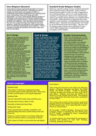 S3 Curricular bulletin Oct10 | PDF | Drawing and Sketching | Arts and ...