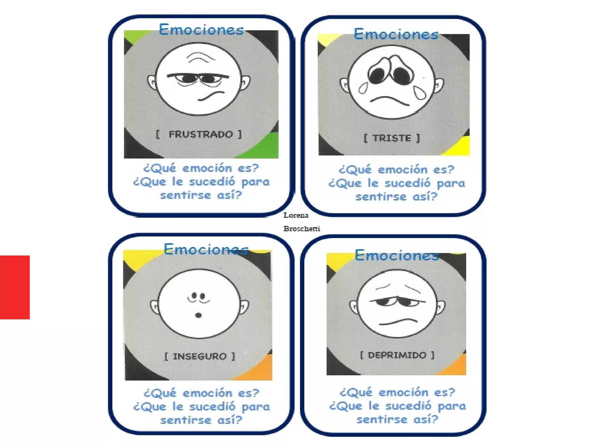 cartas quién es quién emociones | PPT