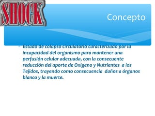 Reanimación con fluidos shock hipovolémico - CICAT-SALUD | PPT