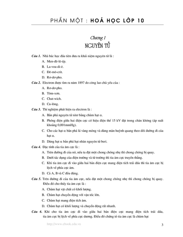 1000 cau tn luyen thi dh | PDF