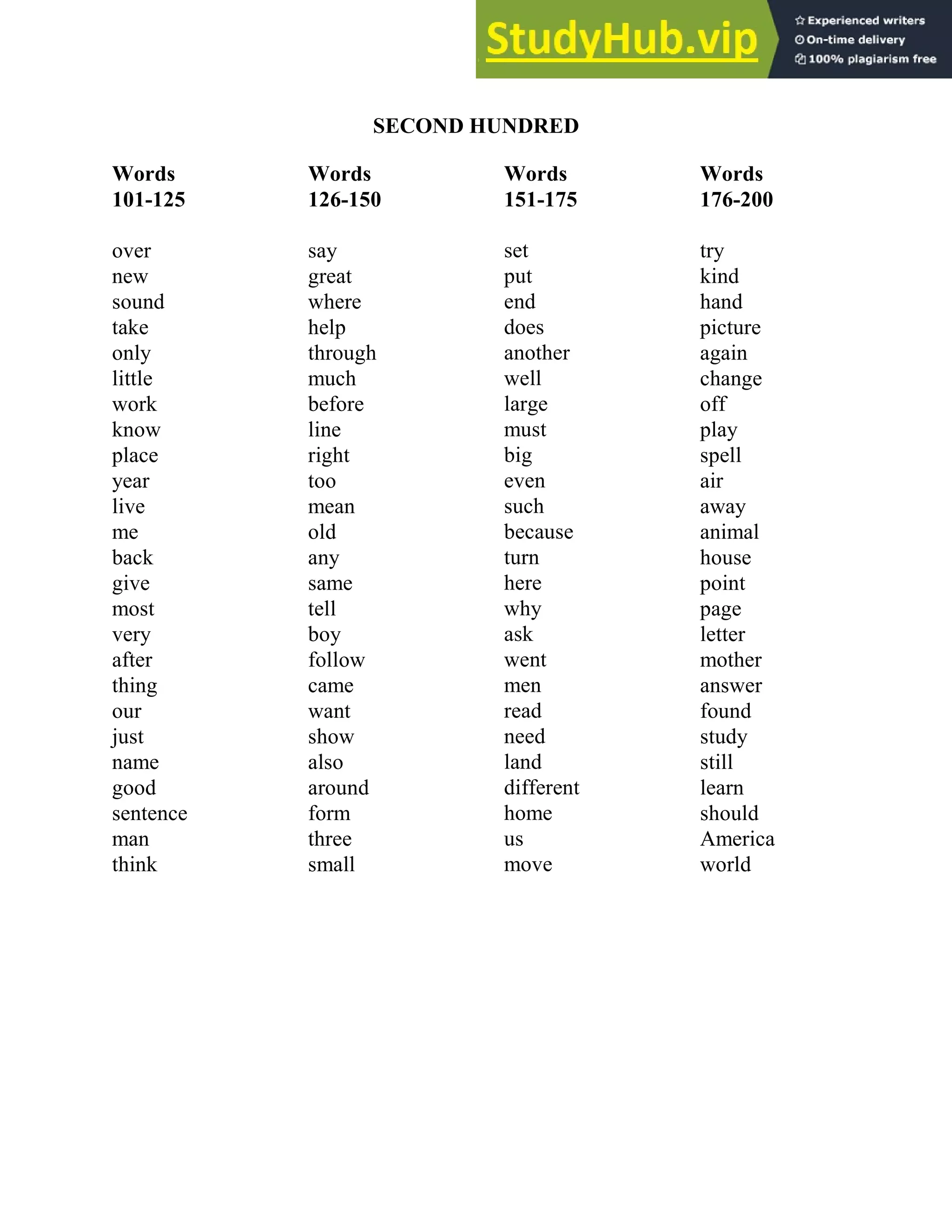 1000 English Words | PDF