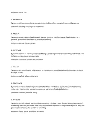 1000 Gre Words | PDF