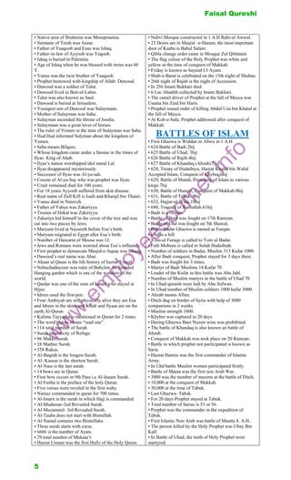 1000 islamiat mc qs about basic information 1 | PDF | Islam | Religion & Spirituality