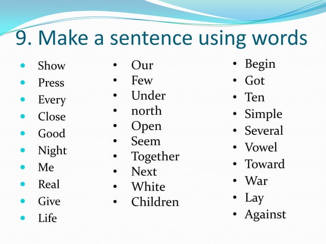 1000 most commonly used words | PPTX