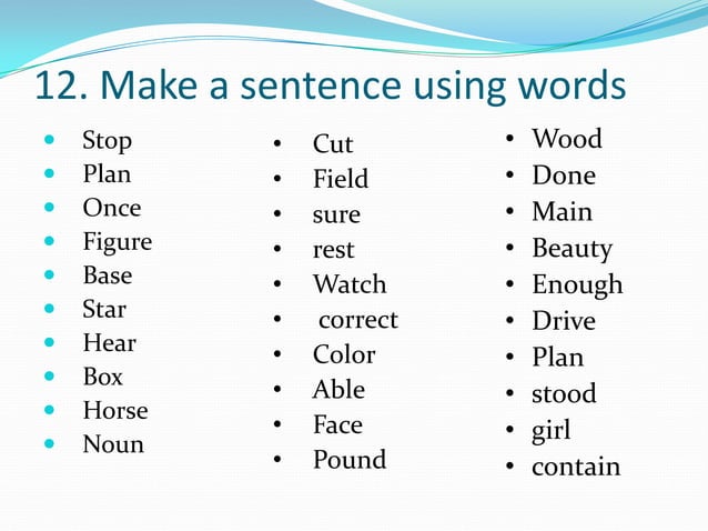 1000 most commonly used words | PPTX