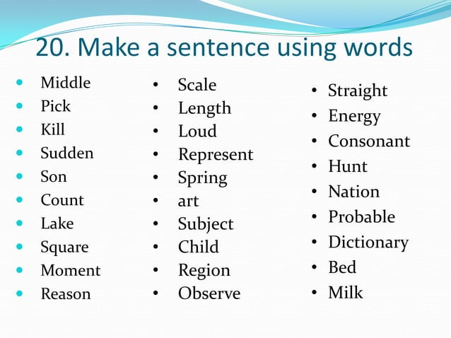 1000 most commonly used words | PPTX