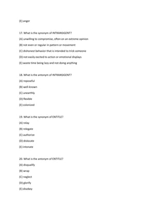 1000 Most Common Sat Words | PDF