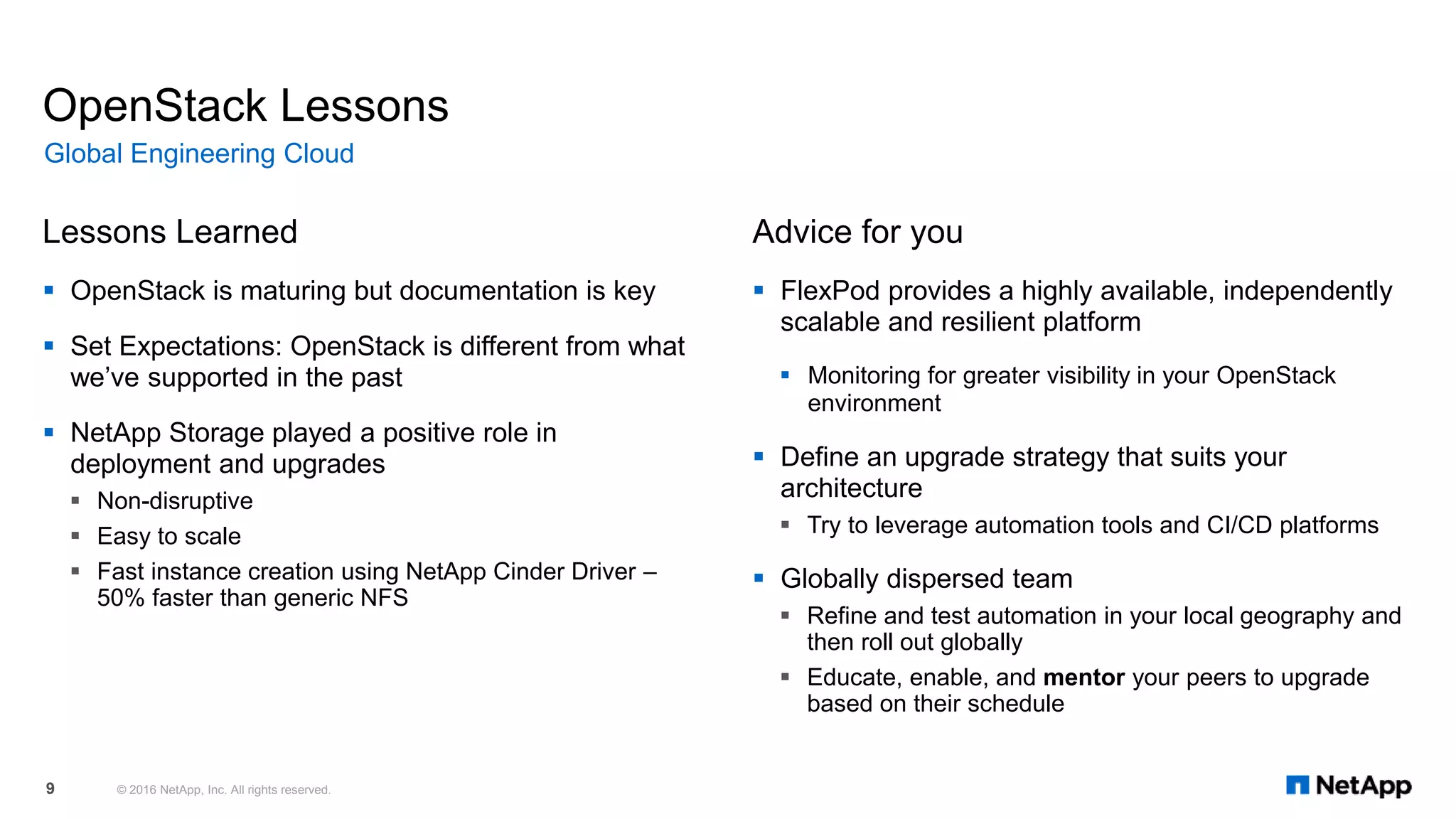 OpenStack at Scale Inside NetApp | PPTX