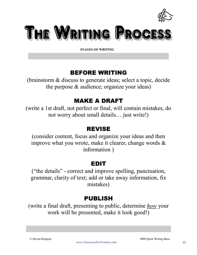 1000 quick writing ideas | PDF