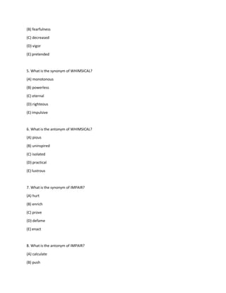 1000 Sat Words | PDF