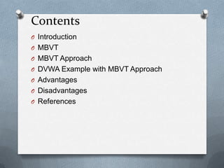 Model based vulnerability testing | PPTX