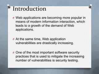 Model based vulnerability testing | PPTX