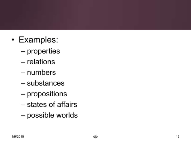 Metaphysics Lecture 03 | PPTX