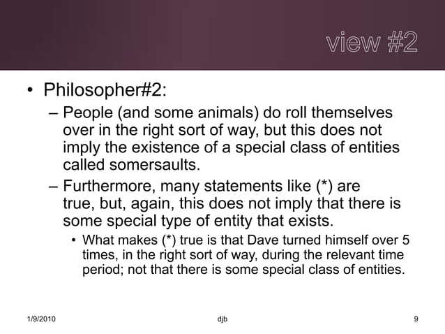 Metaphysics Lecture 03 | PPTX