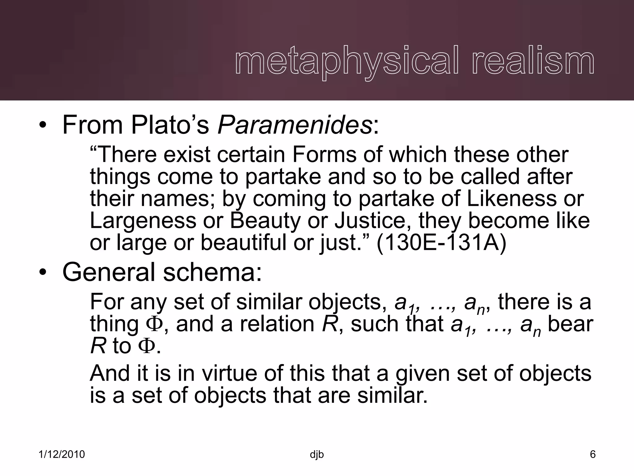 Metaphysics Lecture 05 | PPT