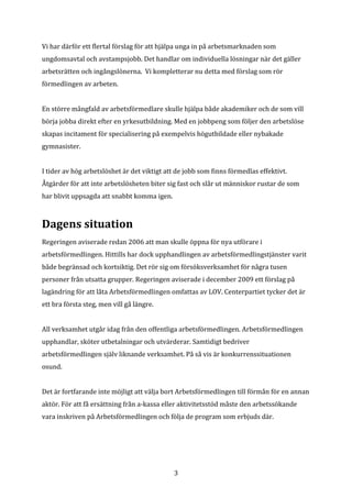 Fler Arbetsförmedlingar Gynnar Unga | PDF