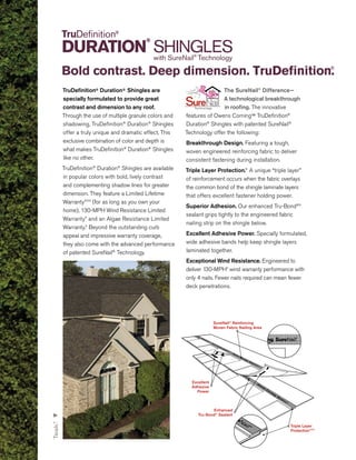 TruDefinition® Duration® Shingles | PDF