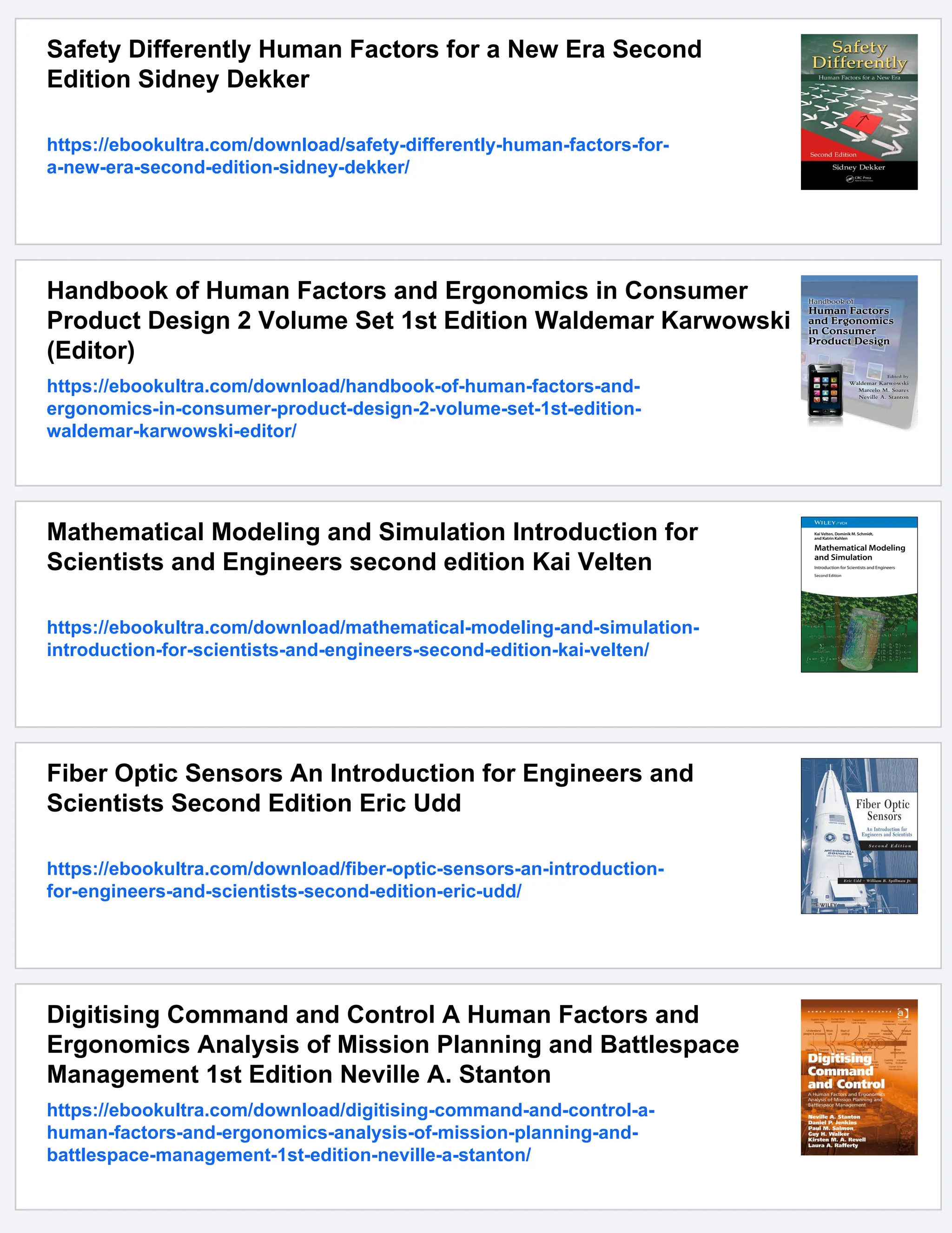 Introduction to Human Factors and Ergonomics for Engineers Second Edition Landry | PDF
