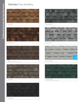 Artisan Colors Oakridge Shingles | PDF
