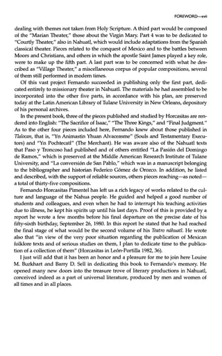 Nahuatl Theater Volume I Death And Life In Colonial Nahua Mexico Barry ...