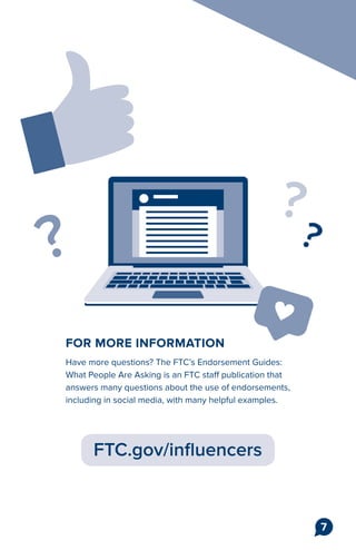FTC's Influencer Guide | PDF