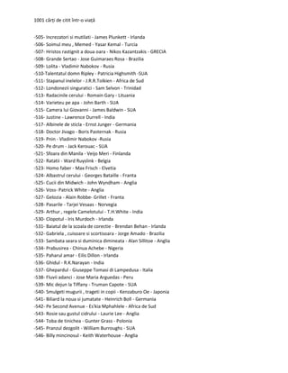 1001 cărţi de citit într o viaţă | PDF