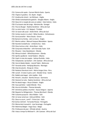 1001 cărţi de citit într o viaţă | PDF