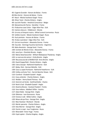 1001 cărţi de citit într o viaţă | PDF