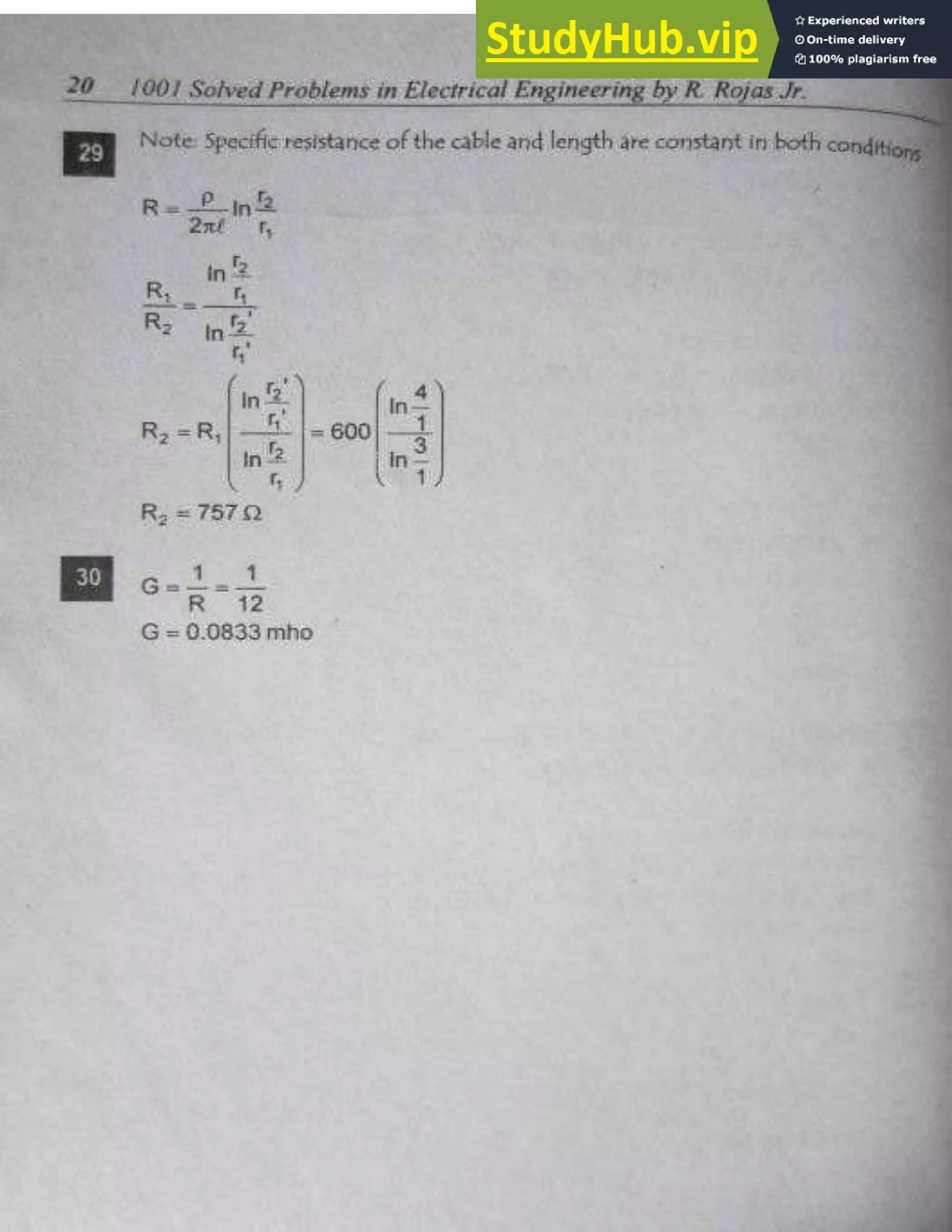 1001 Electrical Engineering Solved Problems pdf