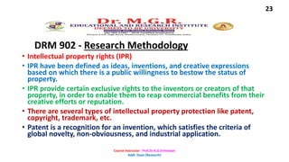 1001_RM_DR research methodology and findings conclusion. | PPSX