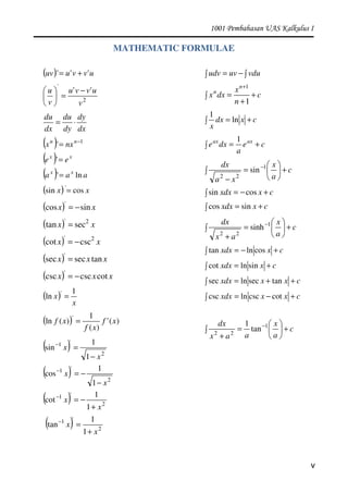 1001 soal pembahasan kalkulus | PDF