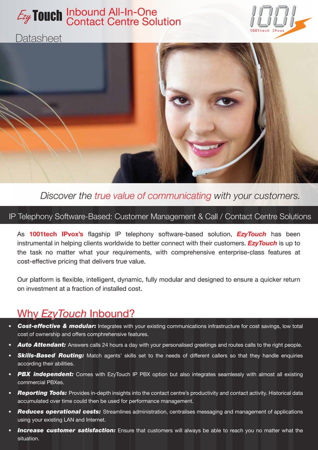 1001tech i pvox-inbound-datasheet | PDF