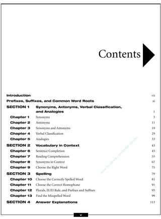 1001 vocabulary,synonyms ,antonyms & spelling questions | PDF