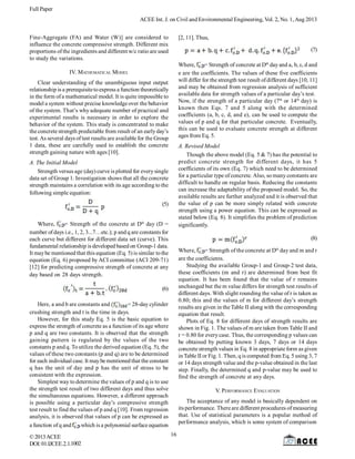Strength Prediction Model for Concrete | PDF