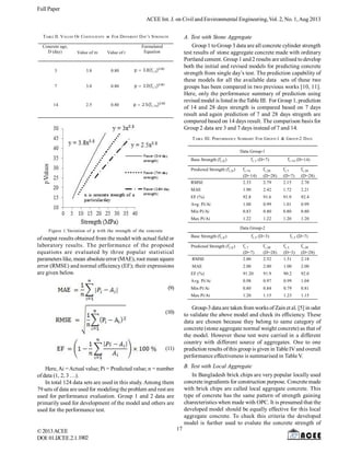 Strength Prediction Model for Concrete | PDF