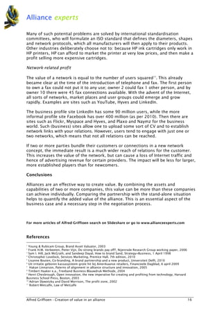 Creation of Value in an Alliance | PDF