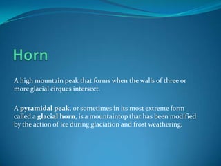 Glacial Features On Topographic Maps | PPTX